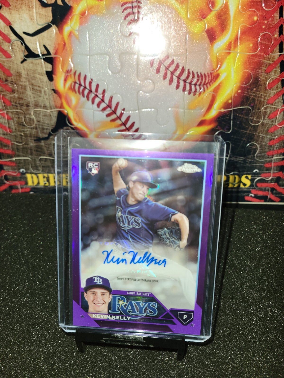 2023 Topps Chrome Update AC-KK Kevin Kelly Purple Refractor Auto /250 ...