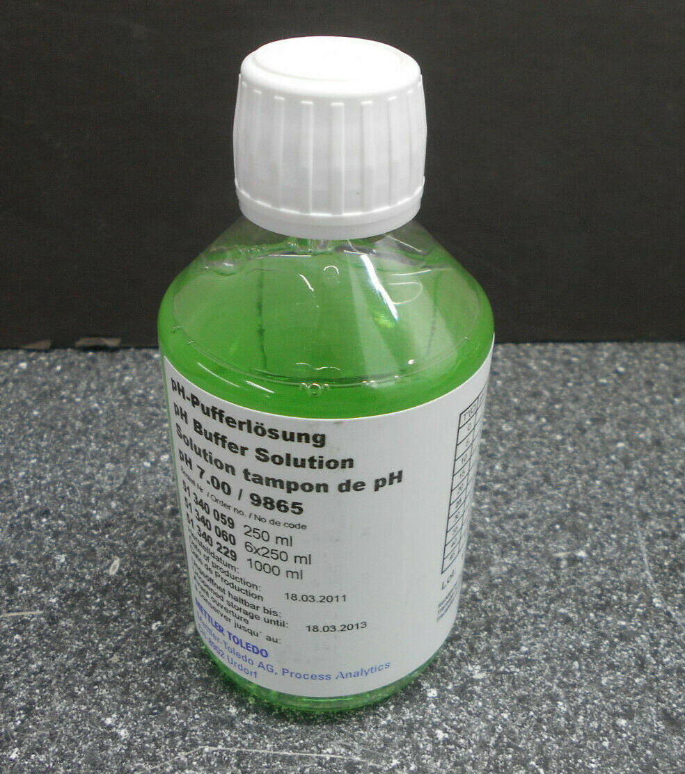 METTLER TOLEDO 51-340-060 pH BUFFER SOLUTION pH 7.00 500 mL | eBay