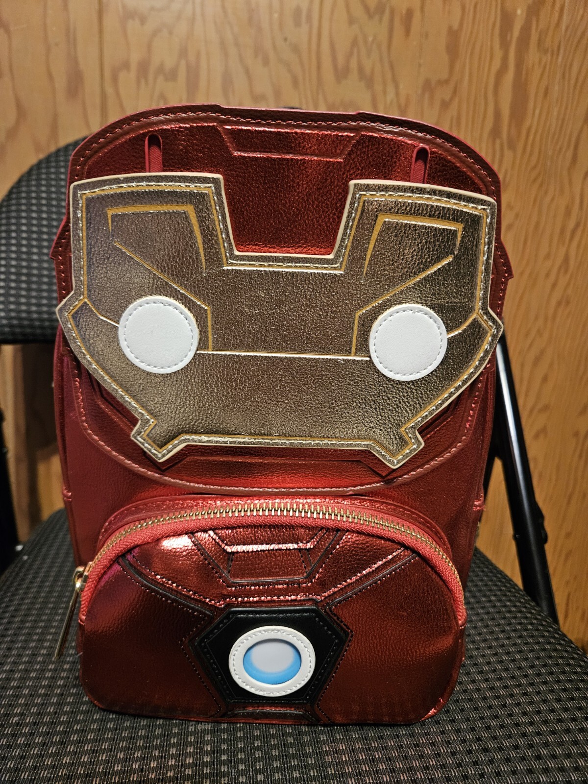 Loungefly x Marvel Iron Man Metallic Light Up Mini Ba… - Gem