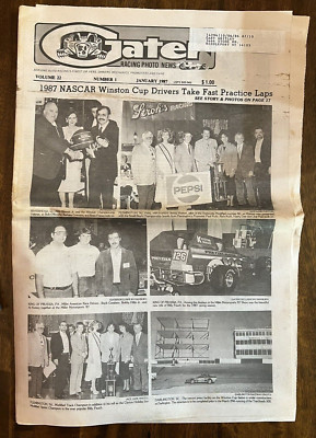 Vintage Gater Racing Photo News Jan 1987 edition auto racing ...