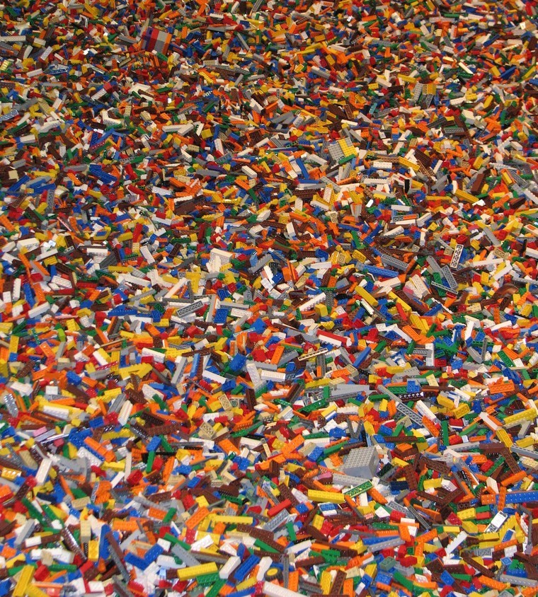 LEGO 1kg Bundle of Genuine lego Mixed Loose Bricks Approx 800 Parts ...