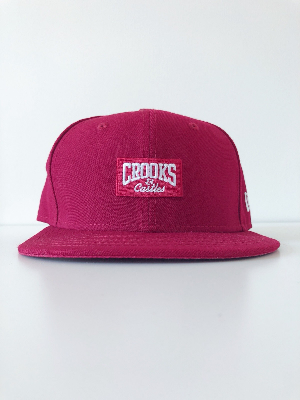 Crooks and Castles New Era Woven Fitted Cap Burgundy 7 1/8 | eBay