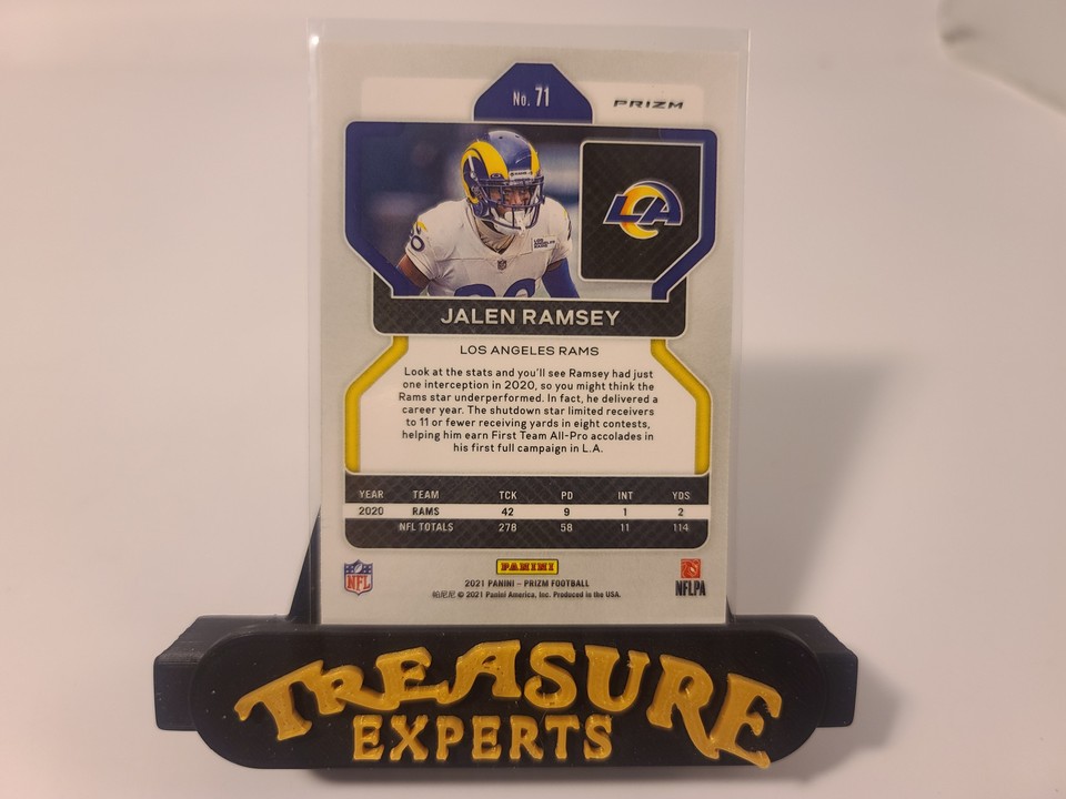 2021 Prizm #71 Jalen Ramsey Silver Prizm LA Rams Football Card NM-MT | eBay