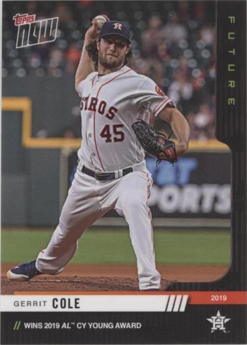 2019 Topps Now - Future Pack: 2019 Mlb Award Winners Gerrit Cole #114 ...