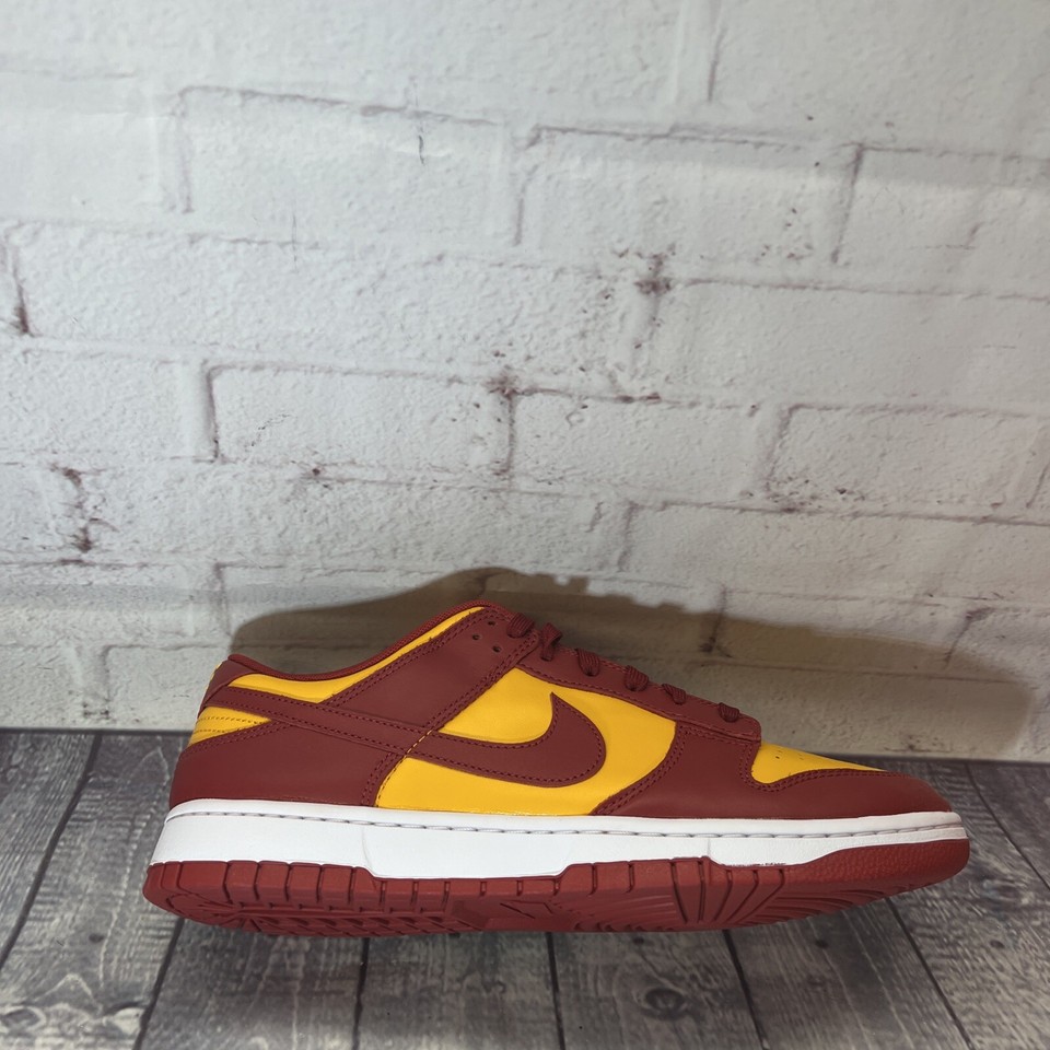 Nike Dunk Low Midas Gold USC Trojans Red Gold Shoes DD1391-701 Men’s ...