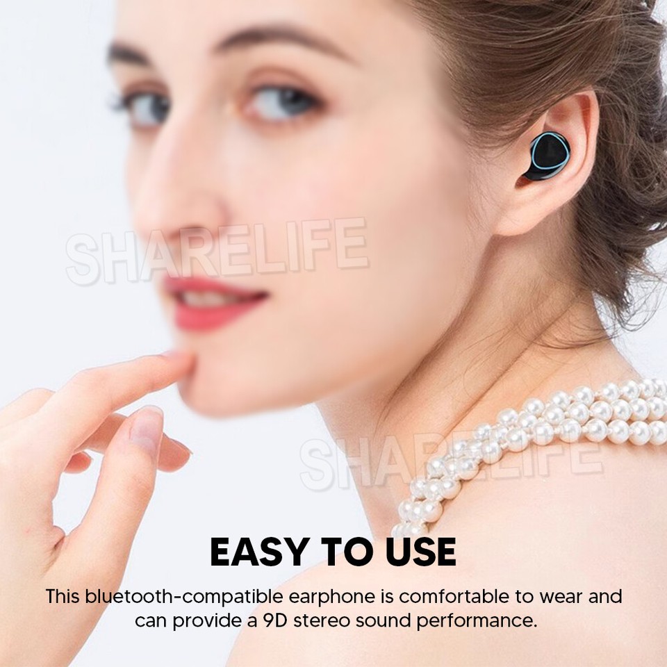 TWS Bluetooth 5.3 Wireless Earbuds Waterproof LED Display Earphones ...