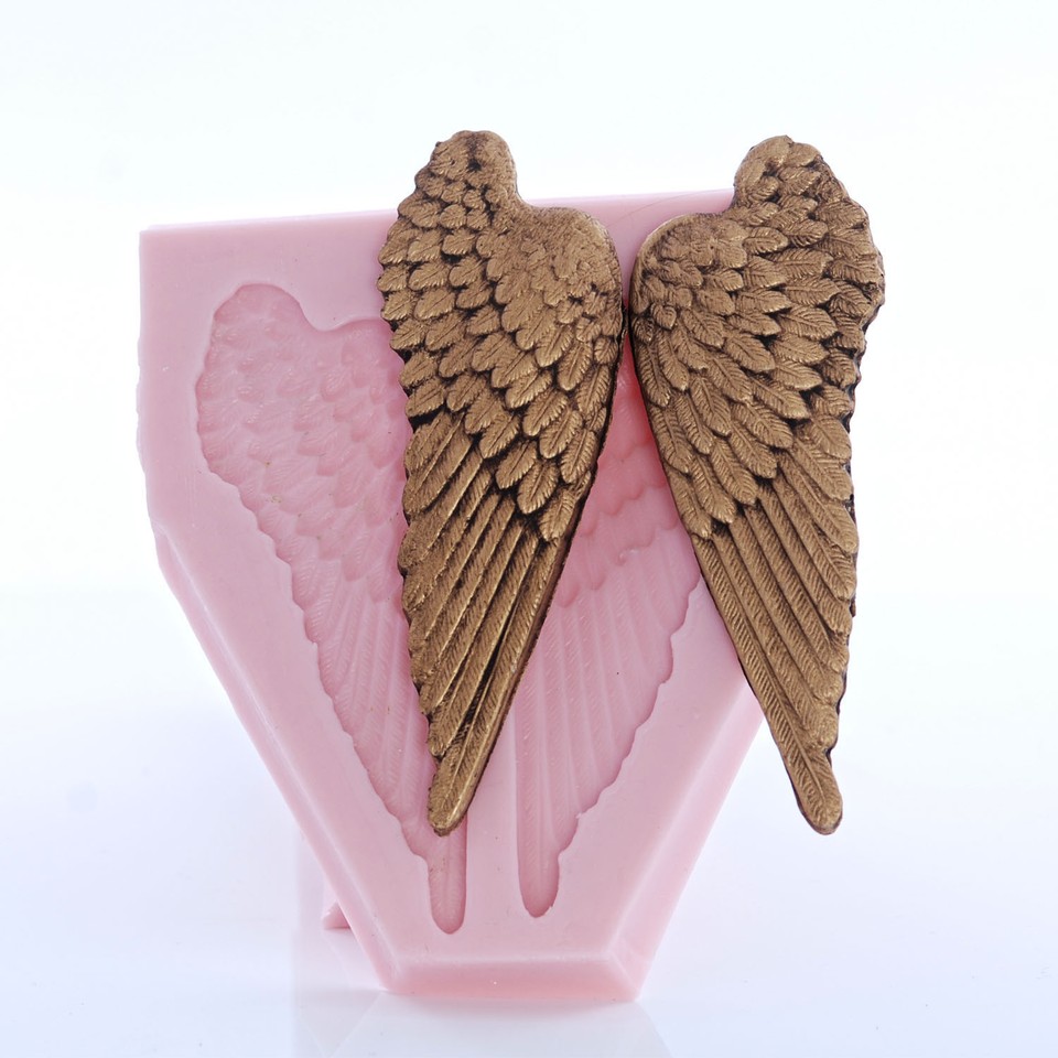 Wing Silicone Mold Flexible Food Safe Angel Wing Mold Craft Resin ...