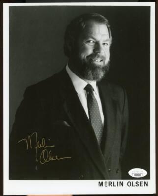 Merlin Olsen Rams Signed Autographed 8x10 Photo JSA Authentic | eBay