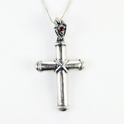 Sterling Silver Iron Cross Pendant | eBay