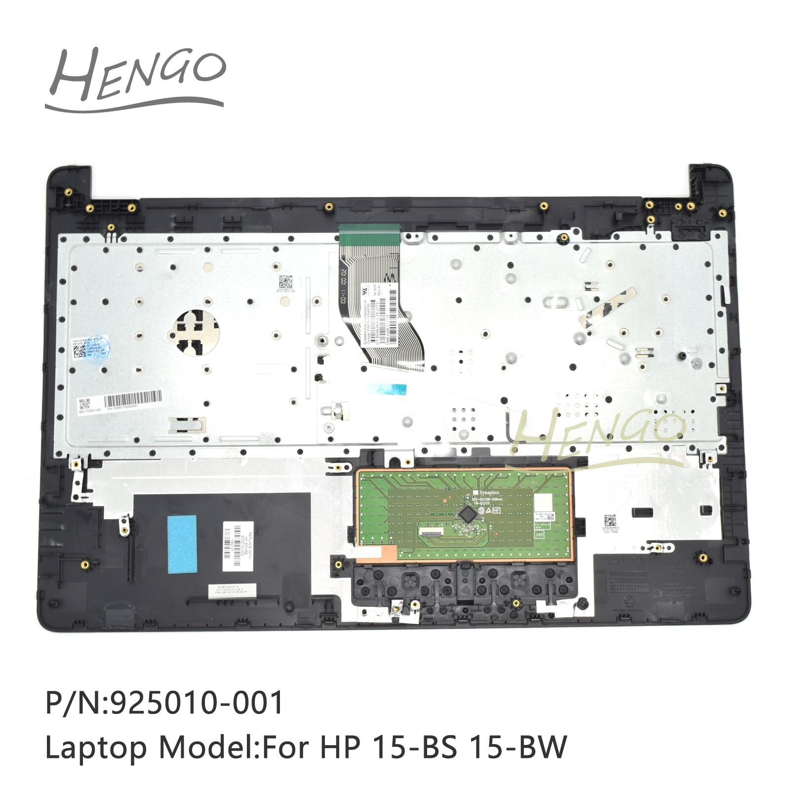 New 925010-001 For HP 15-BS 15-BW Upper Case Cover Palmrest US Keyboard ...