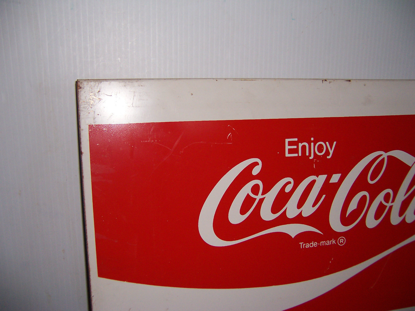 COCA-COLA REFRESHMENT CENTER MENU BOARD METAL ADVERTISING SIGN 45 1/2 X ...