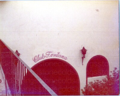 VINTAGE FOUND PHOTO - 1970S - CLUB FONTANA ENTRANCE SIGN RARE UNKNOWN ...