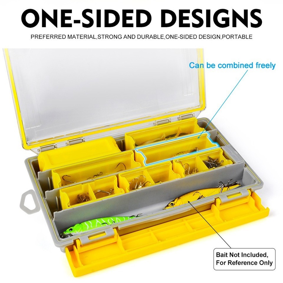 Fishing Tackle Box Single Layer Waterproof with Customizable Divider ...