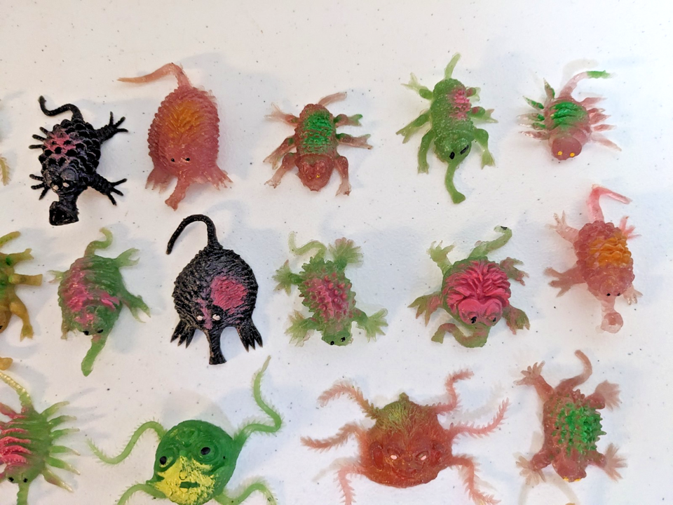 Lot of 41 Vintage 1960s 1970s Uglies Ugly Jigglers Monsters Rubber Toy ...