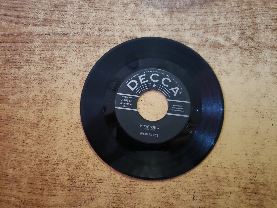 1950S MINT-EXC Webb Pierce-New Panhandle Rag/ HOW LONG 30550 45 | eBay