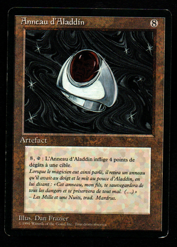 RUSH FR/VF Anneau d'Aladdin - Aladdin's Ring MTG Magic FBB | eBay
