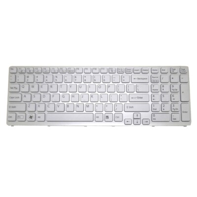 New English US Laptop Keyboard For SONY SVE151 SVE17 V133846A-US White ...