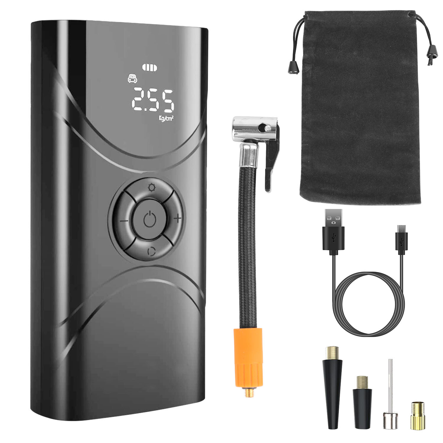 150 PSI Air Compressor Tire Inflator Fits Car Moto Bike Tires Air Pump ...