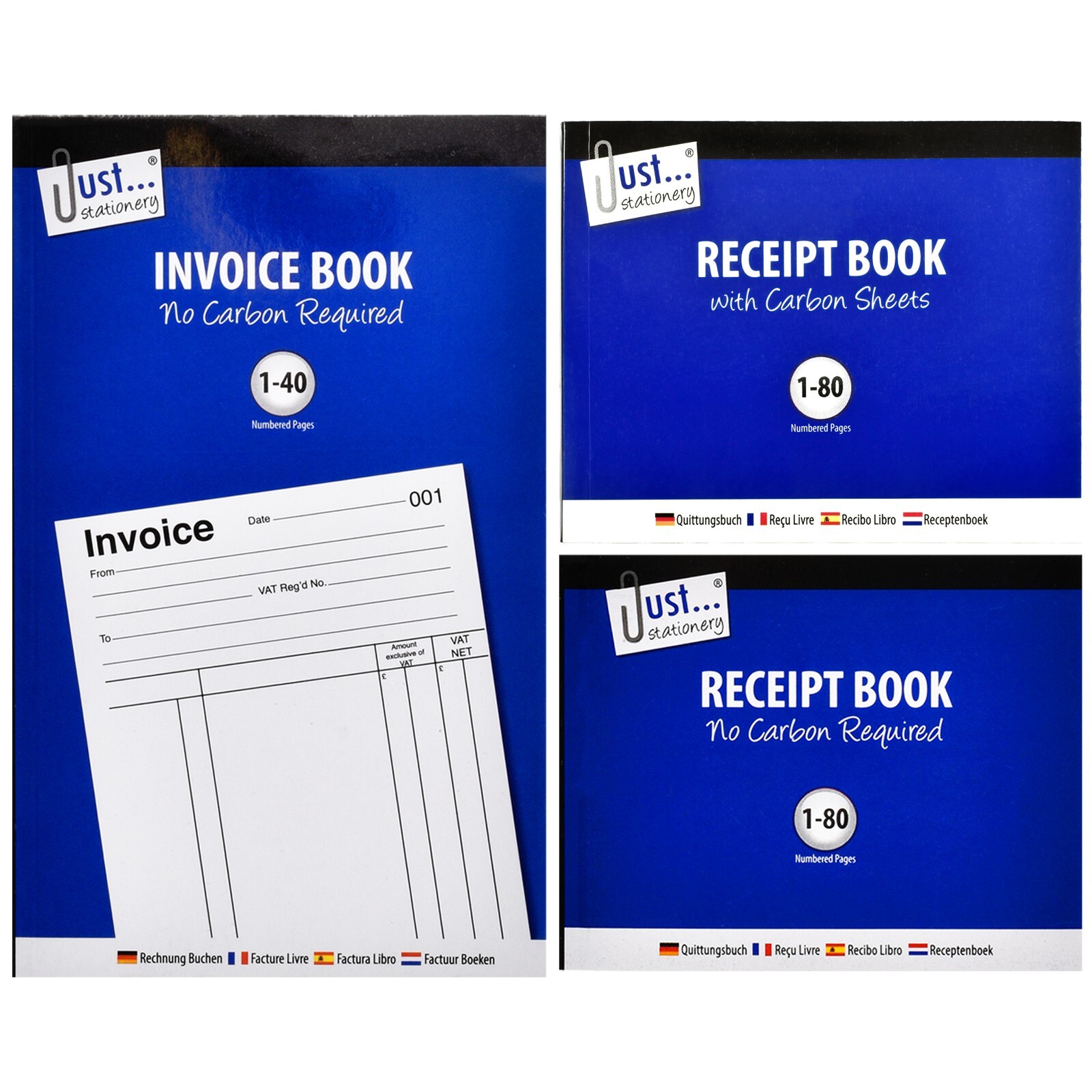DUPLICATE BOOKS Carbon Copy Carbonless Cash Sales Order VAT Payment ...