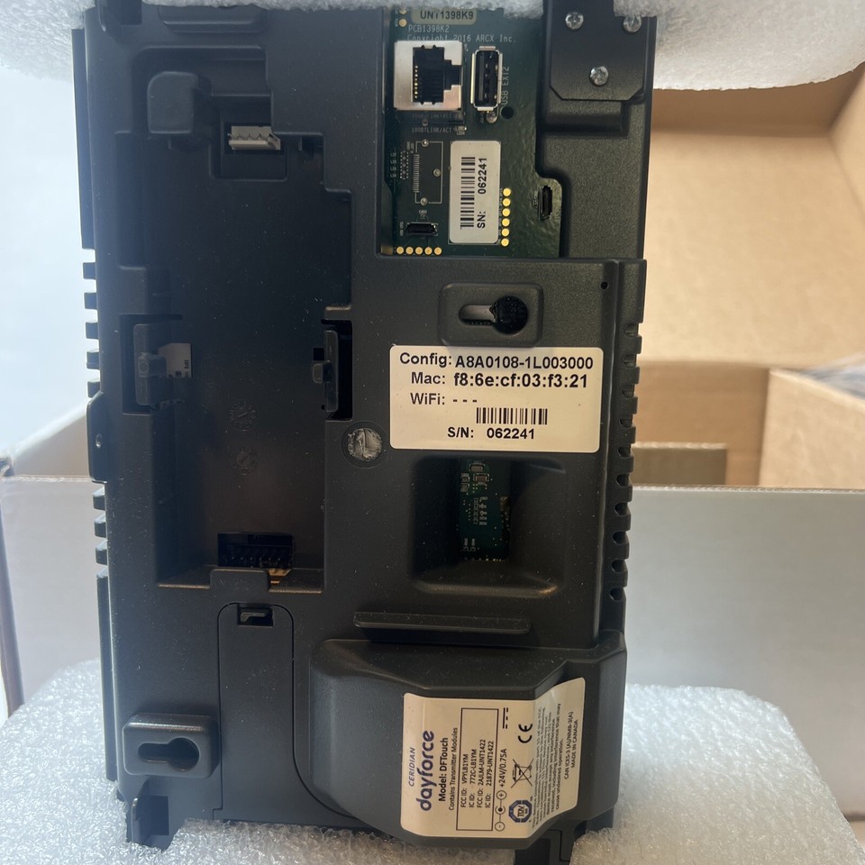 Ceridian Dayforce Touch Time Clock Model DFTouch with Wall Mount ...