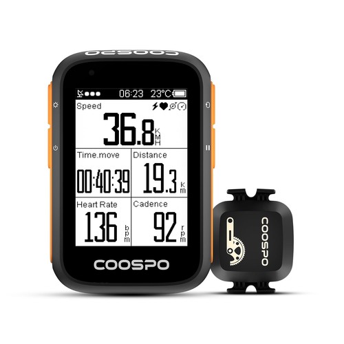 COOSPO Bike Computer Wireless GPS Bike Speedometer with Auto Backlight ...