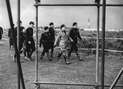 Benito Mussolini at an inauguration in Italy April 28 1937 Old Photo | eBay