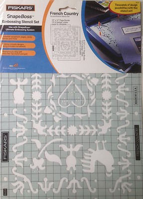 Fiskars ShapeBoss Embossing Stencil Set -French Country - 5624 - NEW | eBay