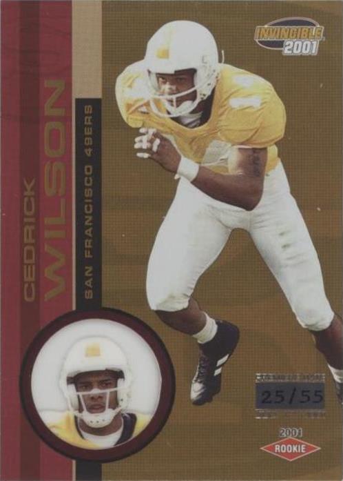 2001 Pacific Invincible - Cedrick Wilson #293 Premiere Date /55 (RC ...