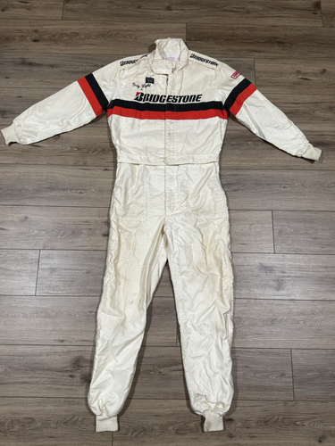 Vintage 1980's Simpson Bridgestone Guy Light Rally Race Worn One Piece ...