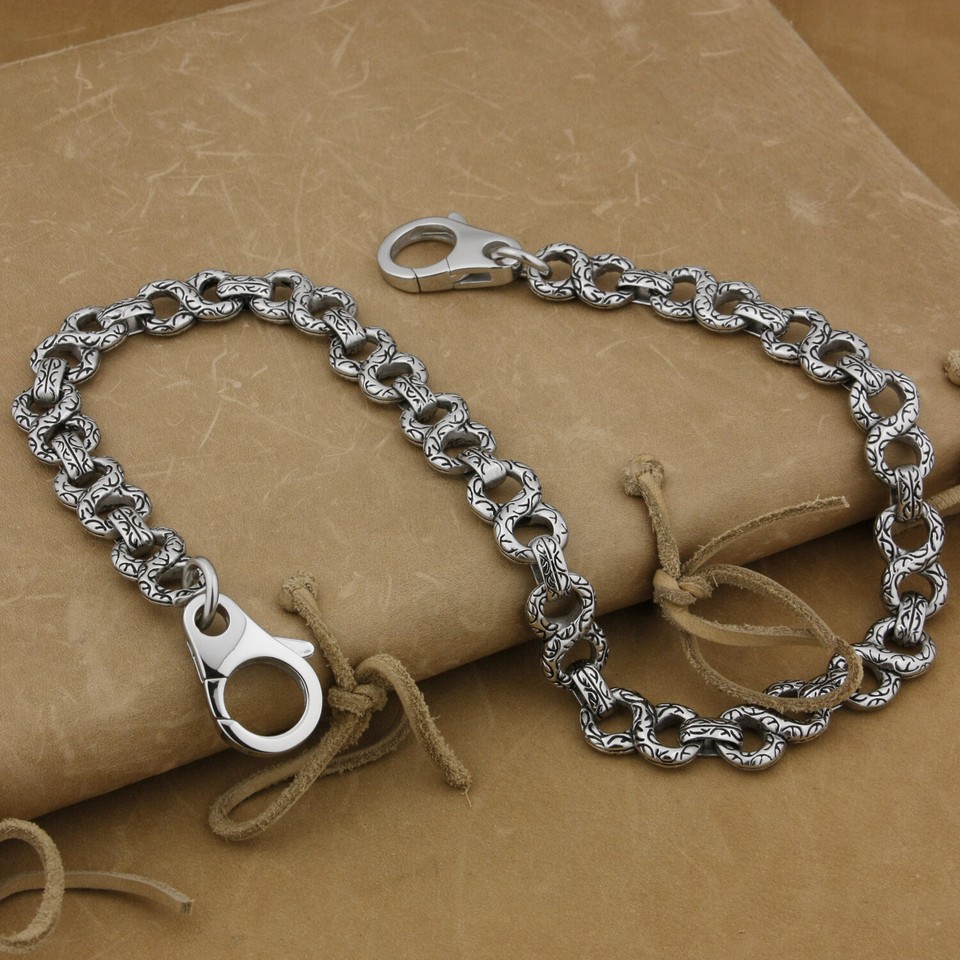 Stainless Steel Mens Biker KeyChain Punk Wallet Chain 4B006WC DIY ...