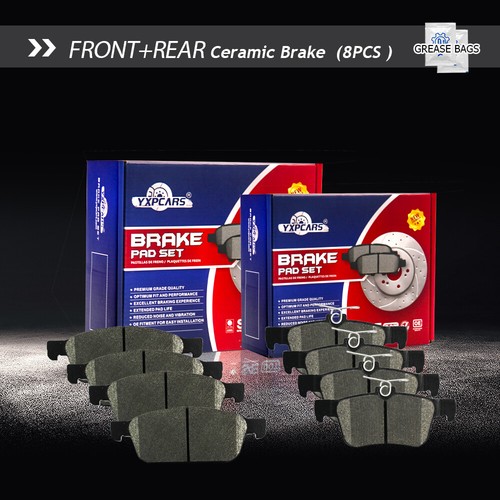 Front & Rear Ceramic Disc Brake Pads For 2017 - 2019 Ford Escape ...