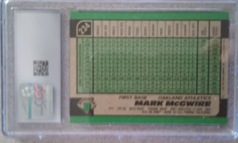 Mark McGwire RR 87 Leaf #46 CGC NM/Mint 8 + 91 Bowman McGwire #234 CGC ...