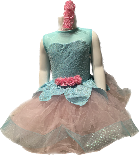Weissman RN 64830 style 12443 Dance Tutu Blue/Pink Sz SC 5-6 | eBay