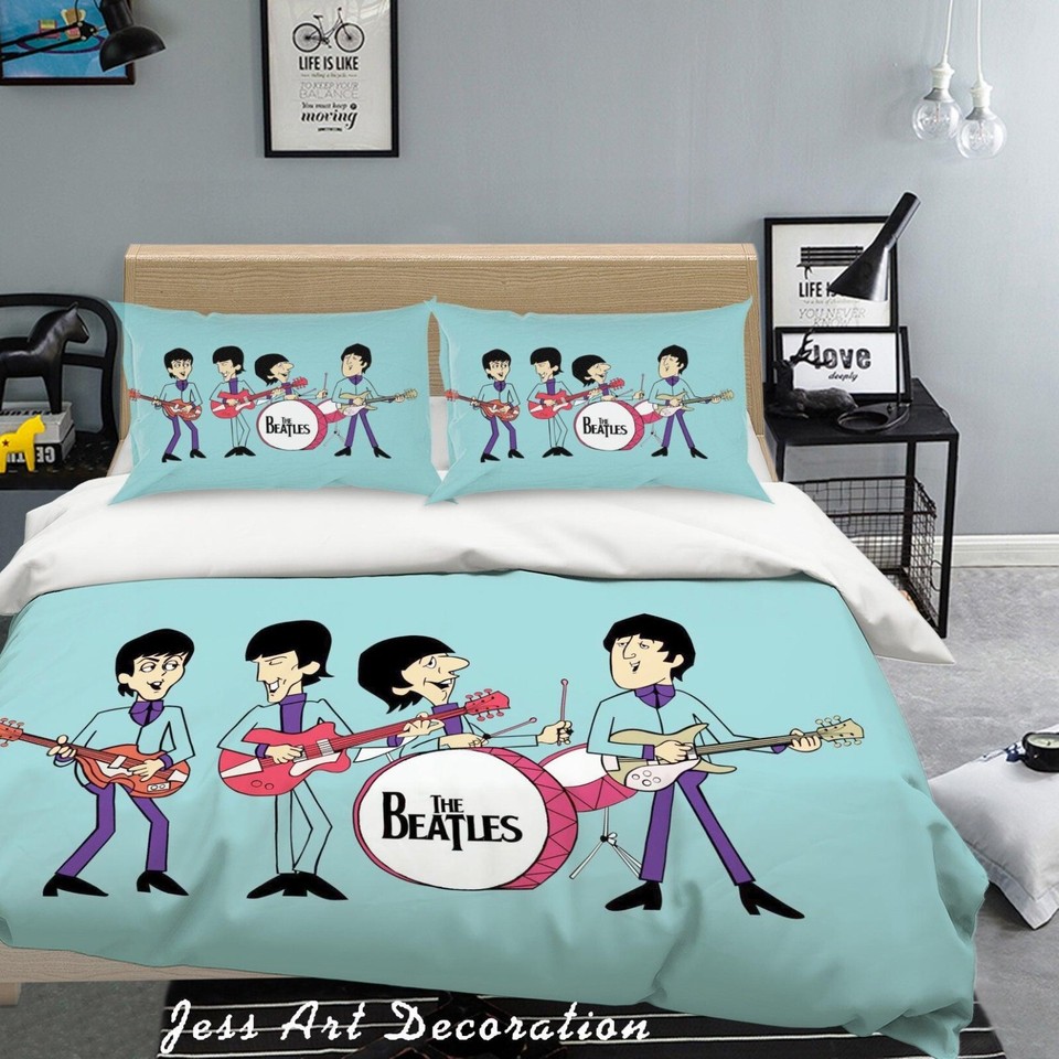 3D The Beatles Quilt Cover Set Bedding Sets Pillowcases | eBay