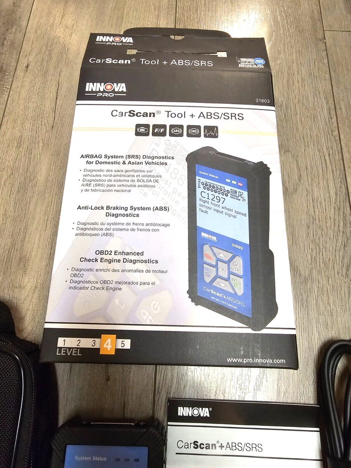 Innova Car Scan ABS,SRS Code Reader/ Scan Tool w/ Graphing & Case ...
