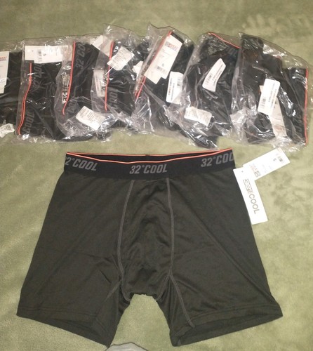 NEW 8 Pair Men's 32 DEGREES Cool Boxer Briefs Size S Polyester/Spandex ...