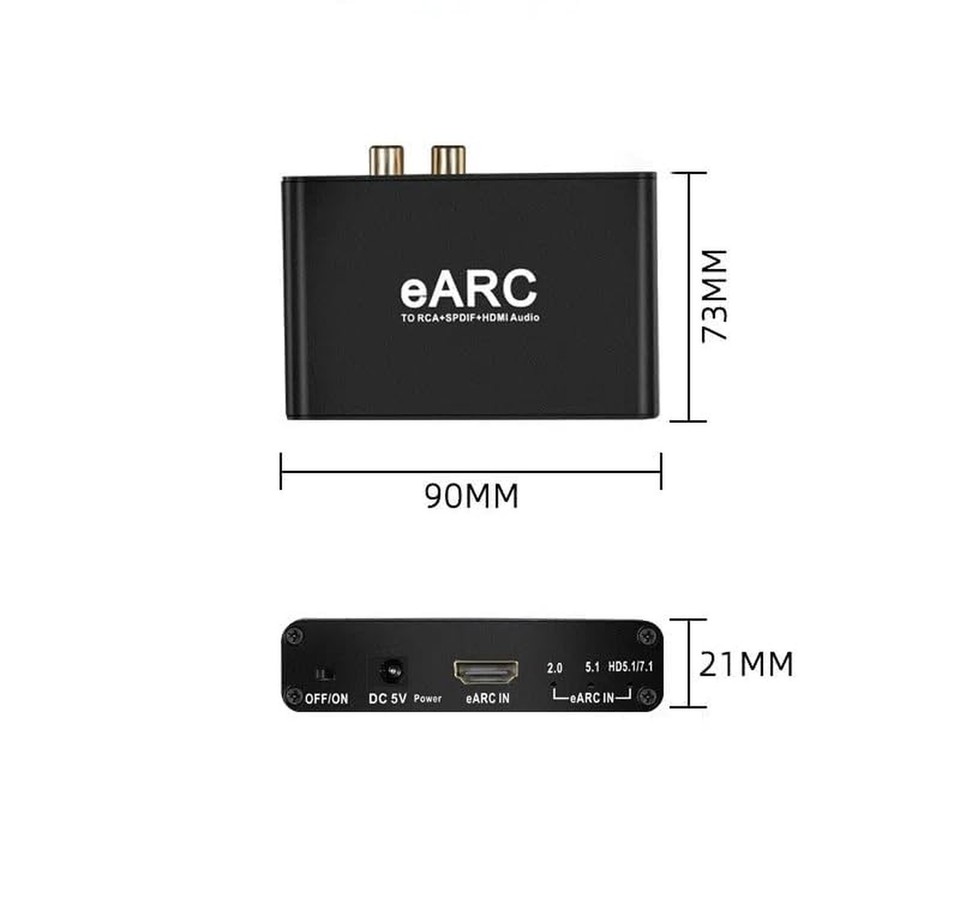 eARC Audio Extractor HDMI ARC Audio Converter eARC to HDMI Audio ...
