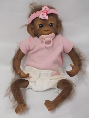 Ashton Drake Galleries Baby Monkey Doll - 15" - Linda Murray (Hol ...