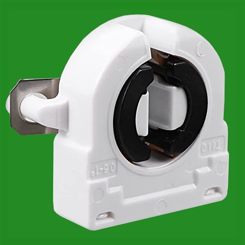 10x T8 T12 Base Fluorescent & LED Tube Lamp Holder & Spring G13 Socket ...