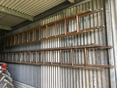 Wooden Extension Ladder - Mote Kennett - very good condition - 22 ft ...