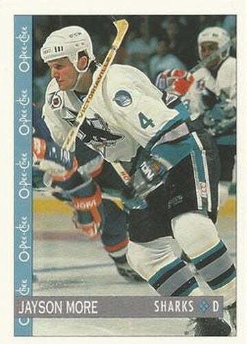 #312 Jayson More - San Jose Sharks - 1992-93 O-Pee-Chee Hockey | eBay