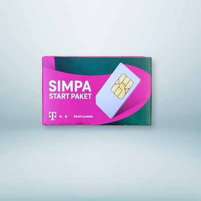 NEW! T-MOBILE Sim Card CROATIA Prepaid Number, Brand NEW, Unopened + 2. ...