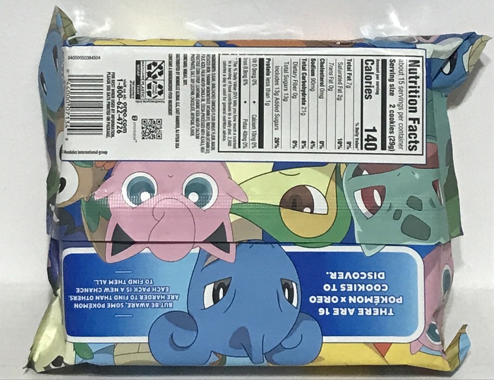 POKÉMON OREO cookies discover sixteen Pokémon hidden inside, mew, snivy ...