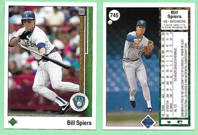 1989 Upper Deck Baseball Bill Spiers RC #745 Brewers | eBay