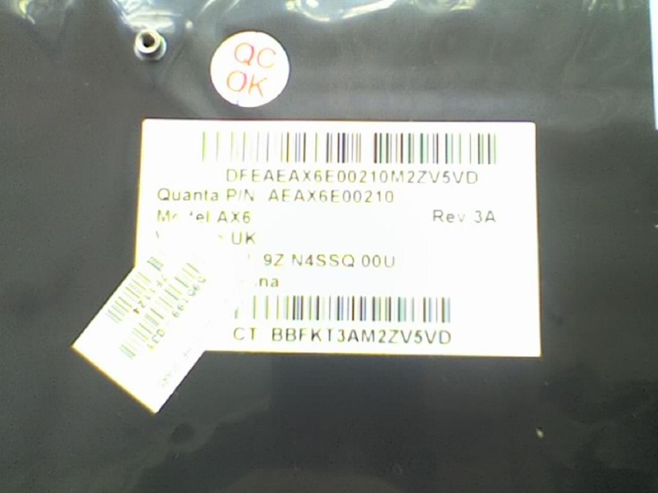 HP Compaq Presario CQ62 G62 , Model AX6 , UK Keyboard - SPARES OR ...