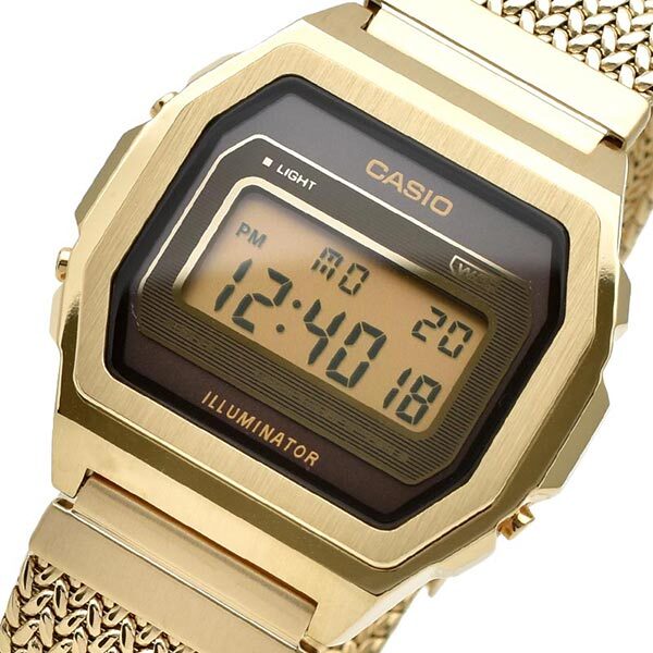 CASIO A1000MGA-5 standard PREMIUM series unisex Gold Full Metal watch ...