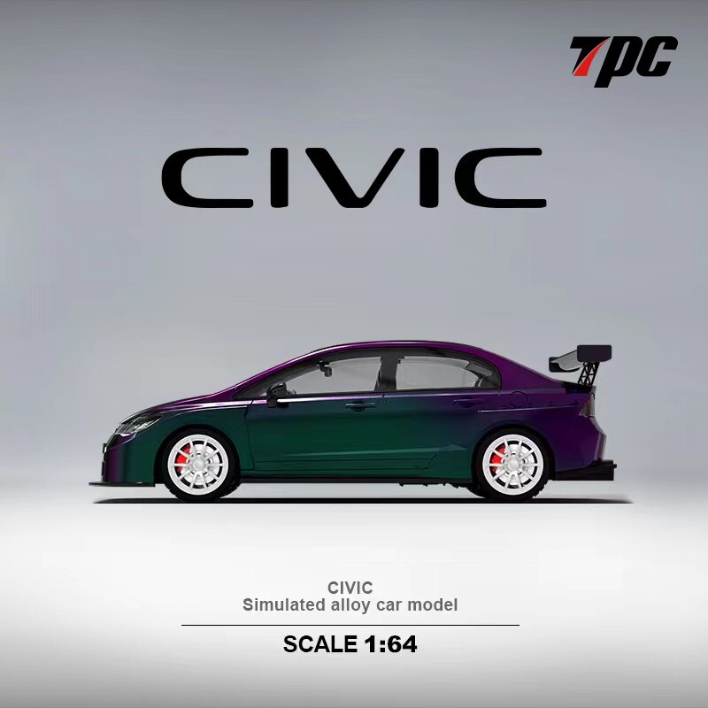 TPC Honda Civic FD2 Carbon Cap Chameleon Diecast 1:64 Model Car ...