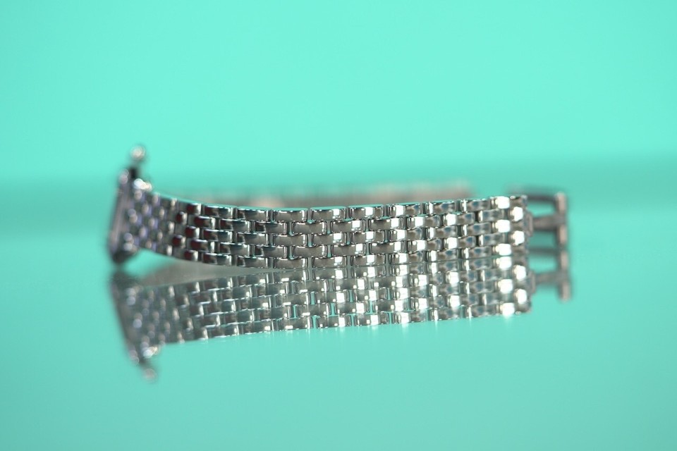 Cartier Panthere Stainless Steel Mini White Bracelet Box & Papers ...