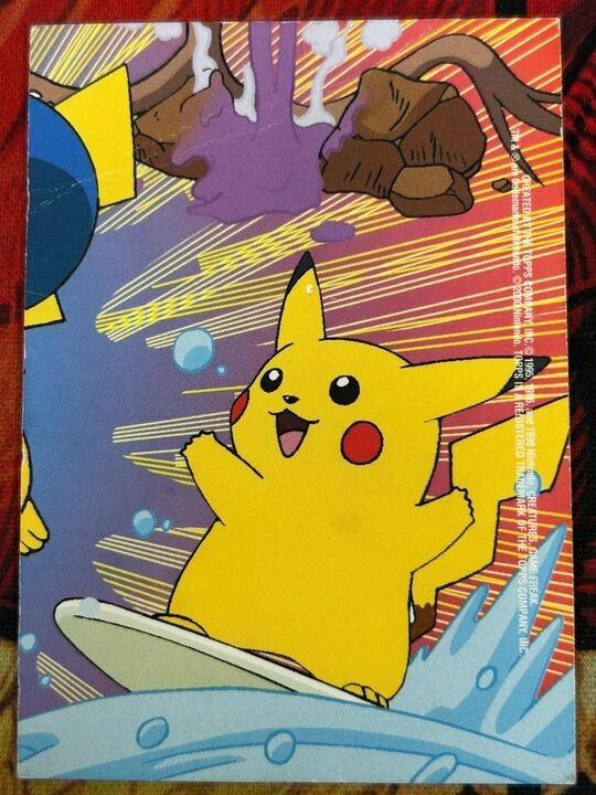 #132 Ditto (Pikachu) Pokemon Topps 2000 Series 2 Stick-Ons Card Vintage ...