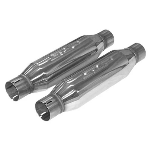 For Ford Mustang 96-04 Exhaust Resonators Loud Mouth Stainless Steel ...